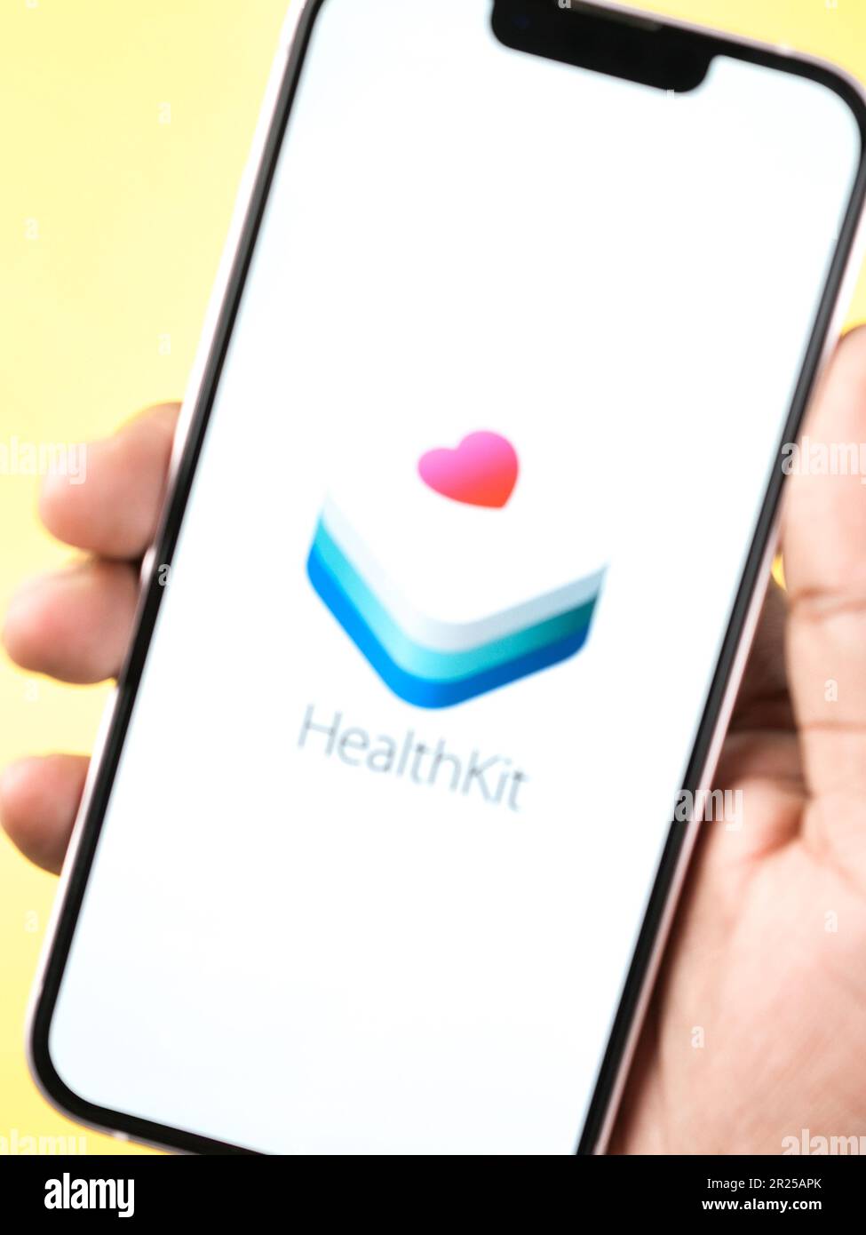 West Bangal, India - February 20, 2023 : Apple Health kit on phone ...