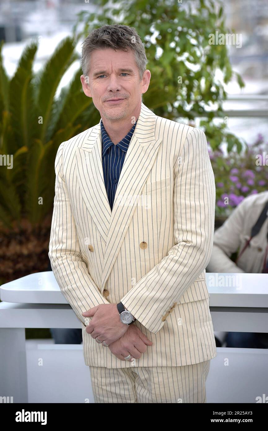 American actor Ethan Hawke poses at the presentation of the film ...