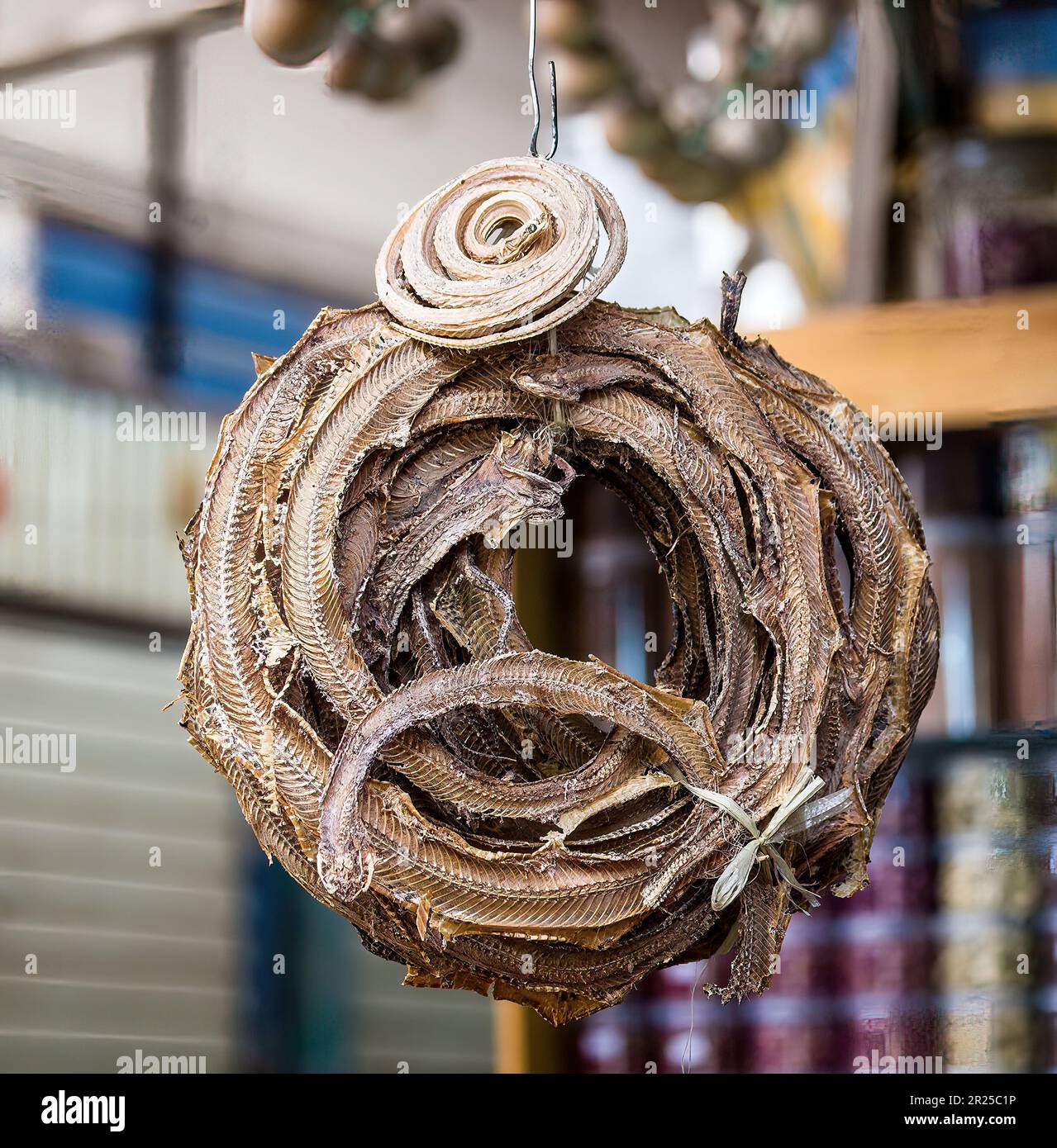 A bit of dried snake anyone Stock Photo - Alamy