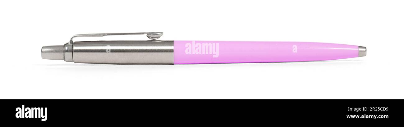 Simple pen isolated on a white background Stock Photo - Alamy