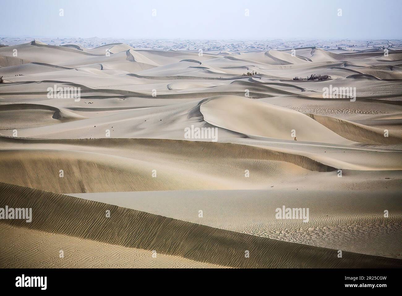 In the great Taklamakan Stock Photo - Alamy