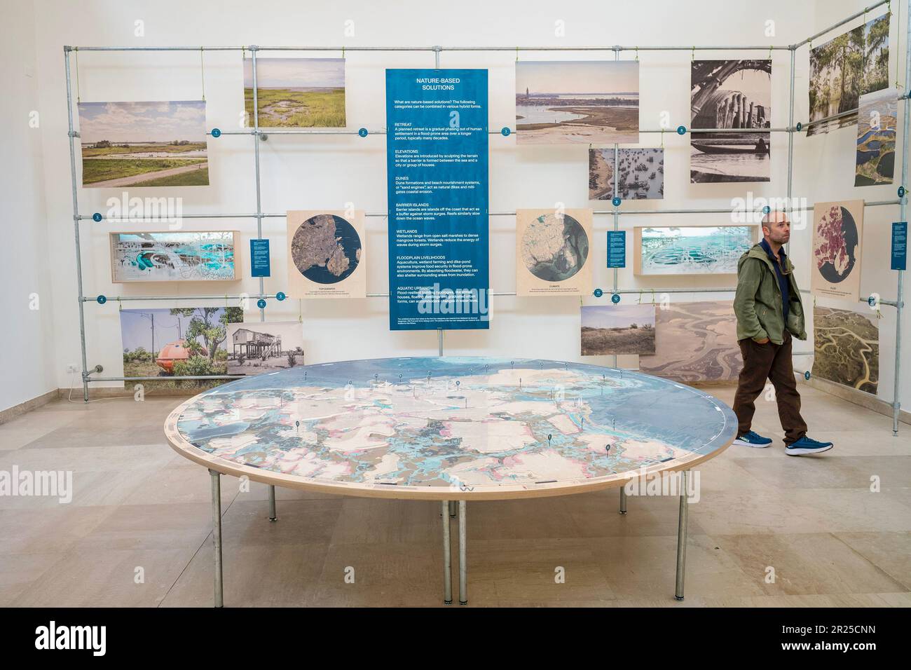 Venice, Italy, 17/05/2023, One of the installation at the Danish ...