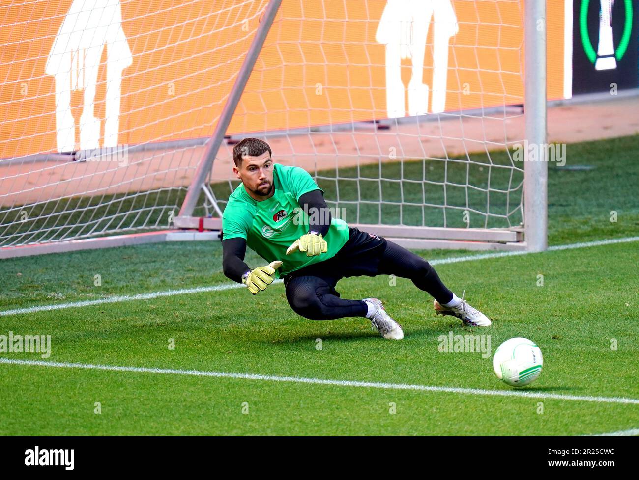 AZ Alkmaar goalkeeper Mathew Ryan during a training session at the AFAS ...