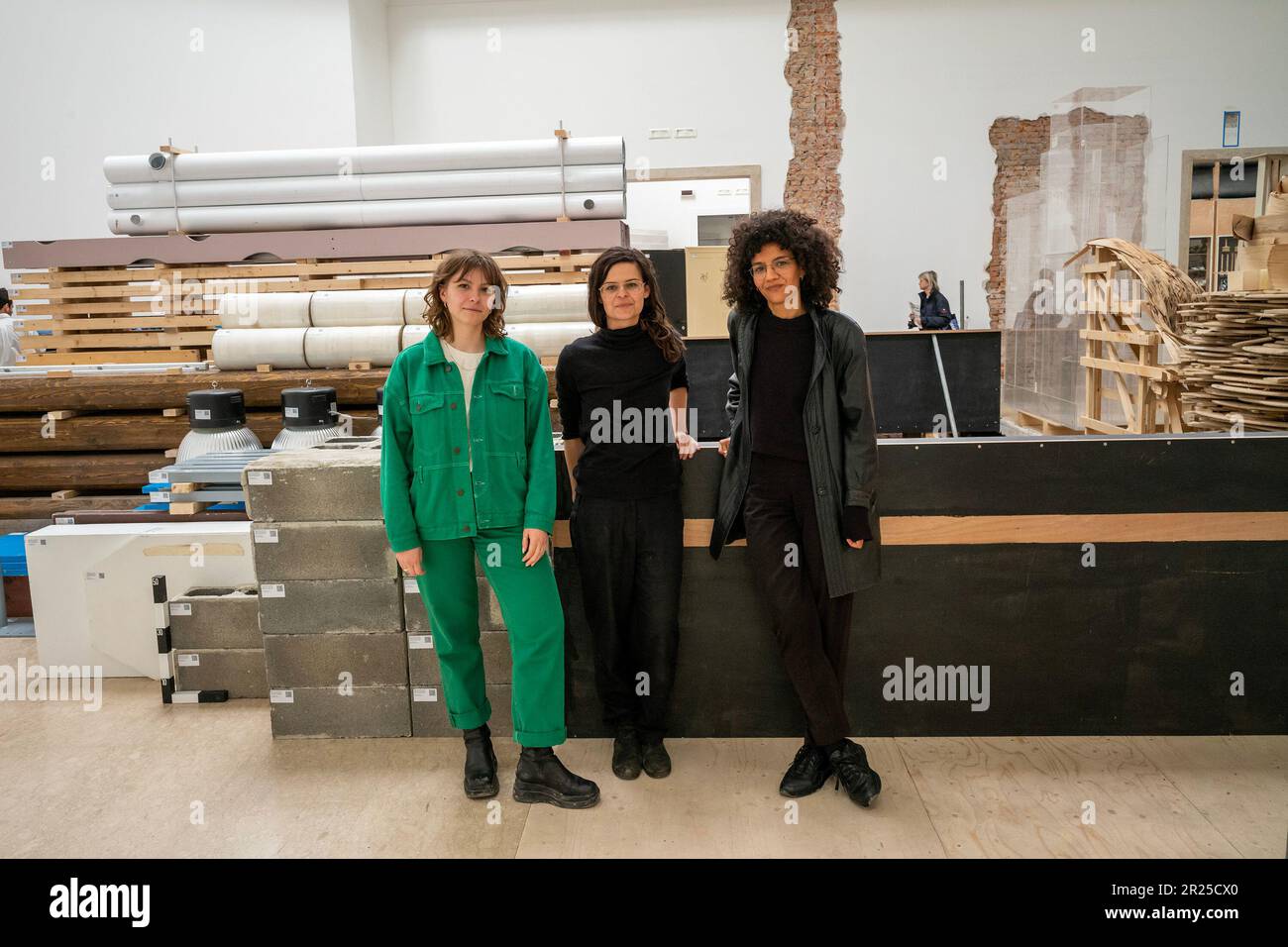 Venice, Italy, 17/05/2023, Curators Franziska Godicke, Anne Femmer and ...