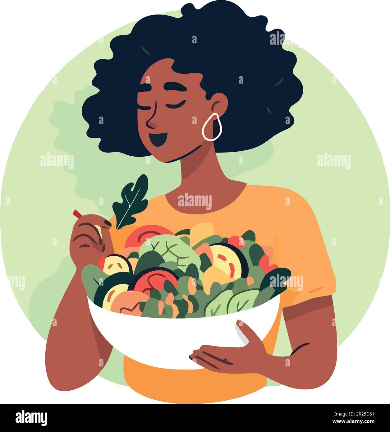 Cheerful female chef smiling Stock Vector Images - Alamy