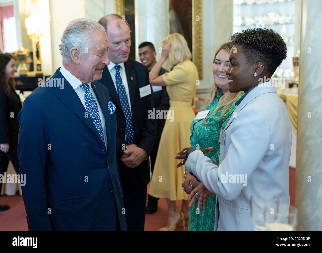 Britain's King Charles III meets Prince's Trust Awards celebrity ...