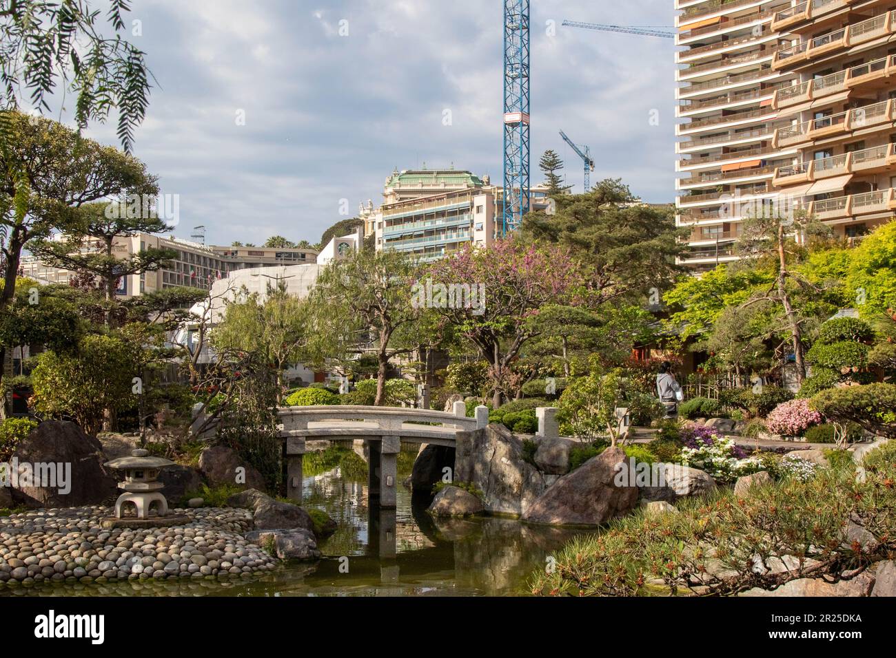 Monaco, Monaco, April 21st 2023:- A view of the Japanese Garden in ...
