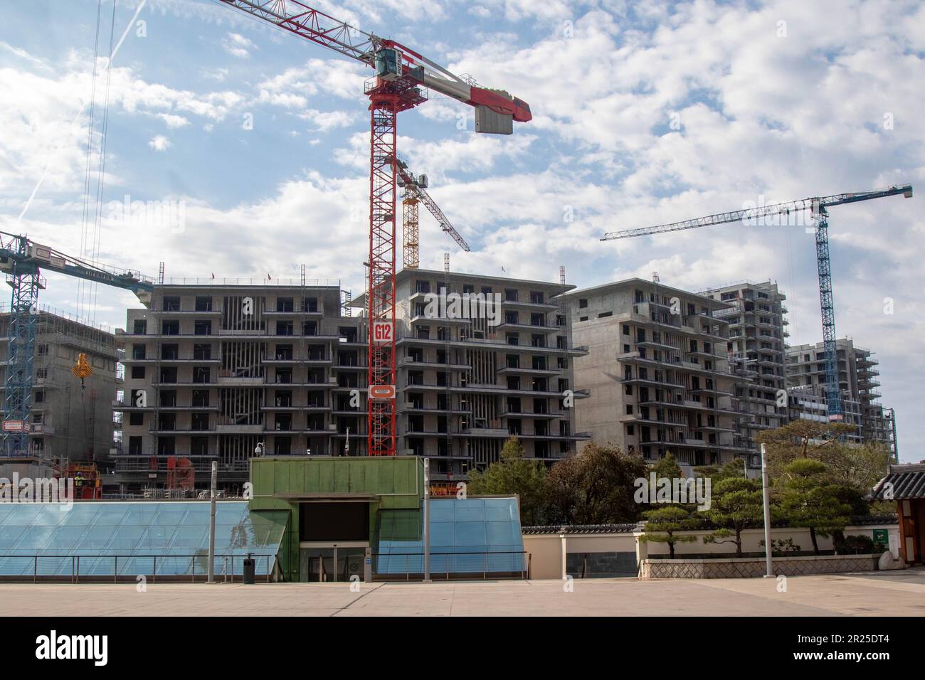 Monaco, Monaco, April 21st 2023:- A view of the Le Portier ward being ...