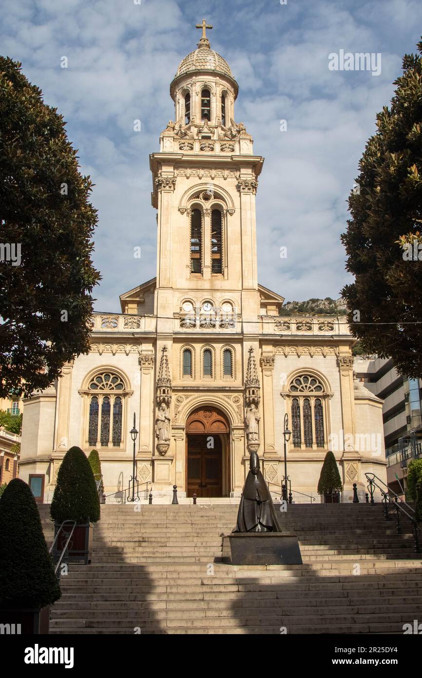 Monaco, Monaco, April 22nd 2023:- St. Charles Church located on 8 Av ...