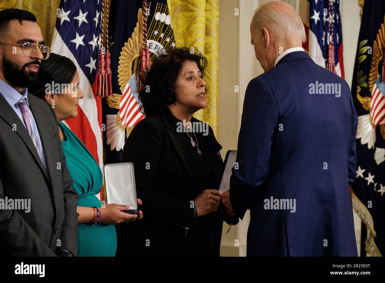 Washington, United States. 17th May, 2023. President Joe Biden presents ...