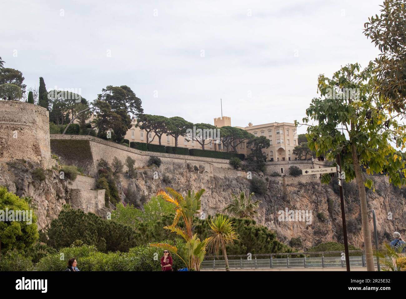 Monaco, Monaco, April 22nd 2023:- A View of Monaco from the Jardin ...
