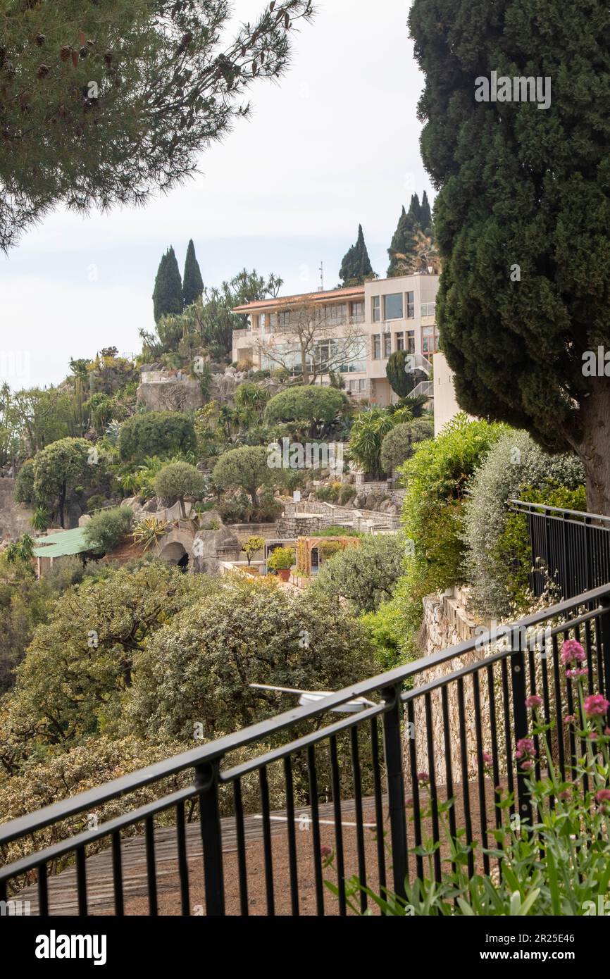 Monaco, Monaco, April 22nd 2023:- A View of Monaco from the Jardin ...