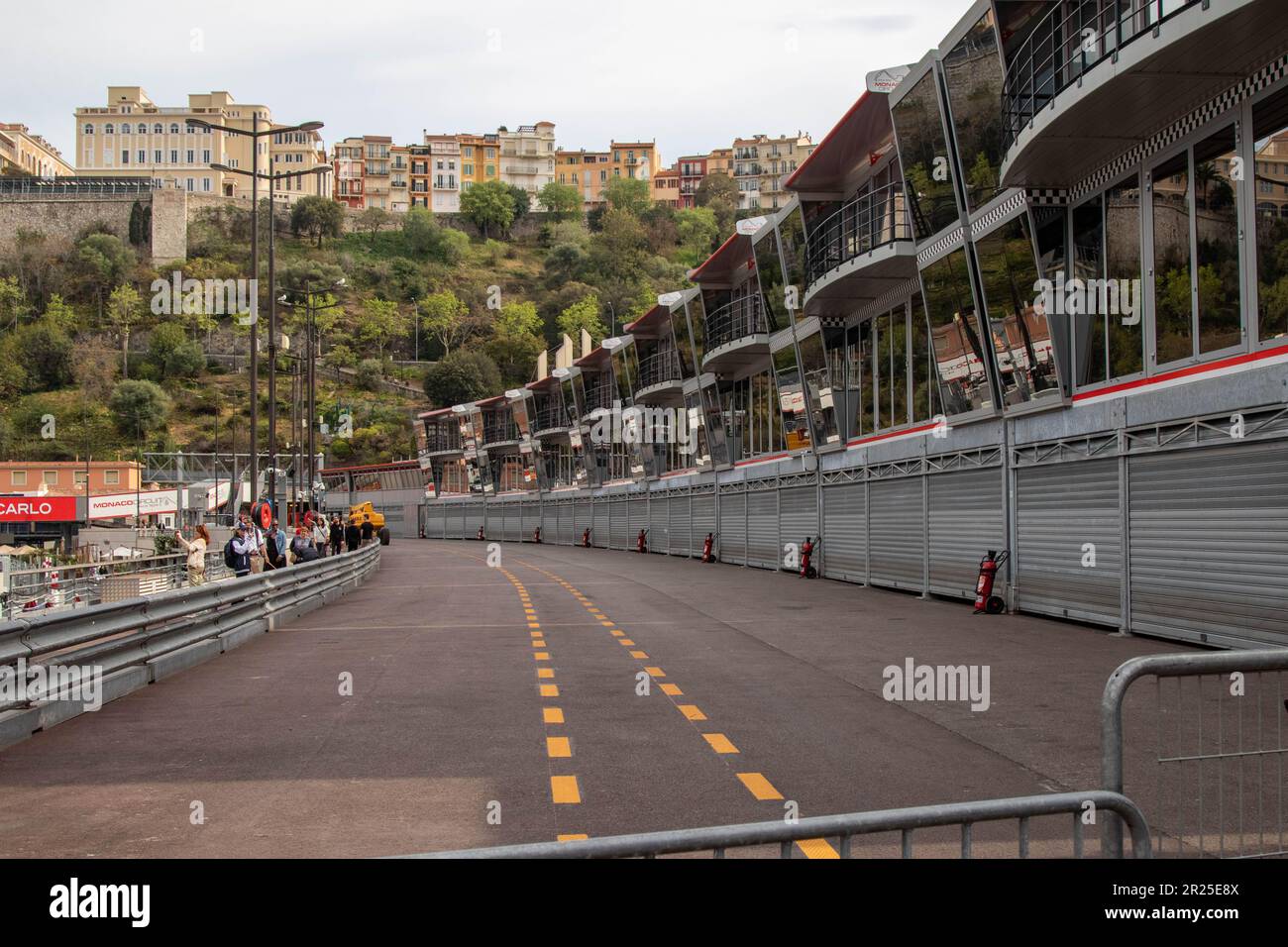 Monaco, Monaco, April 22nd 2023:- The Pit lane of the Monaco Grand Prix ...