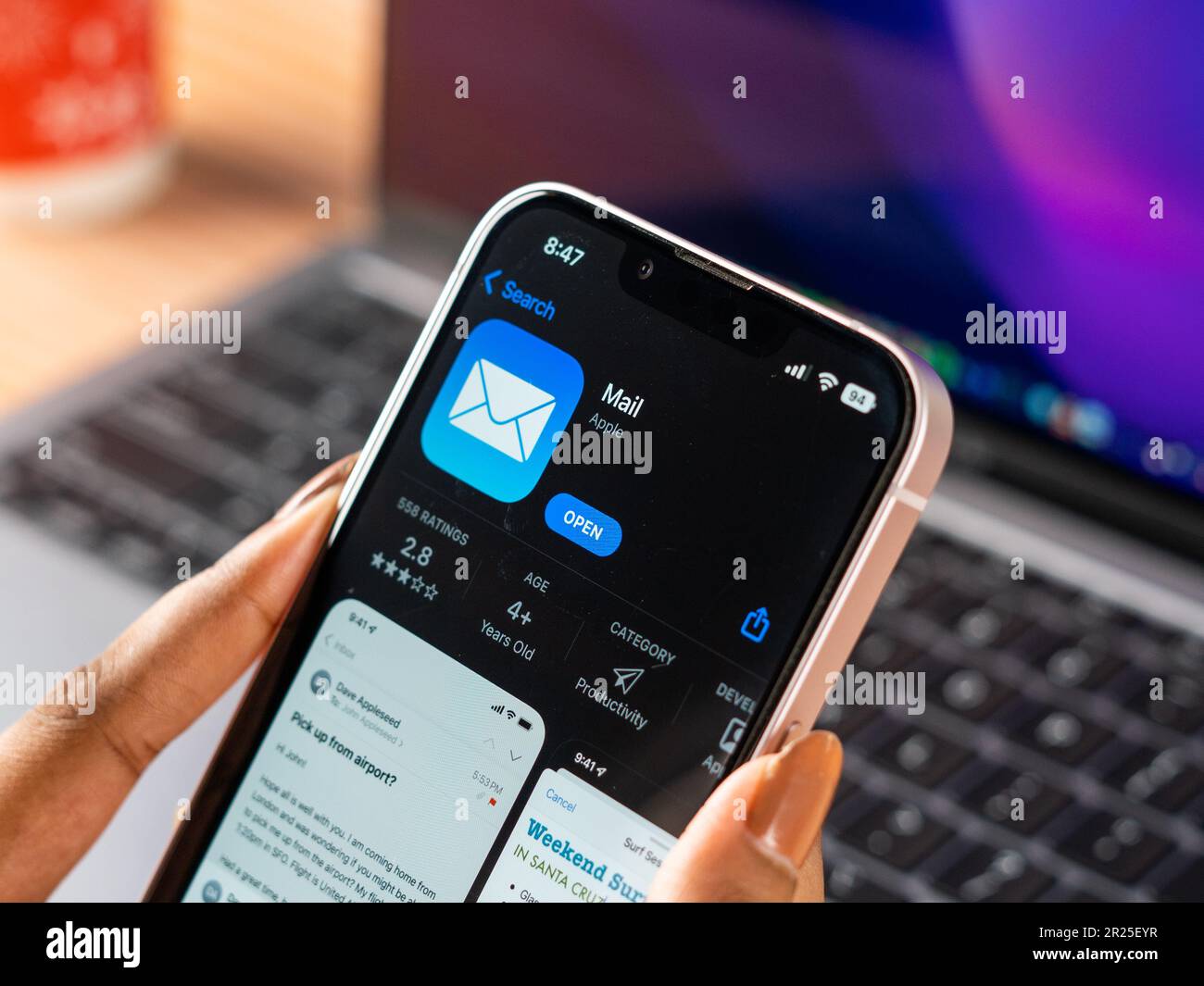 Mail ios logo hi-res stock photography and images - Alamy