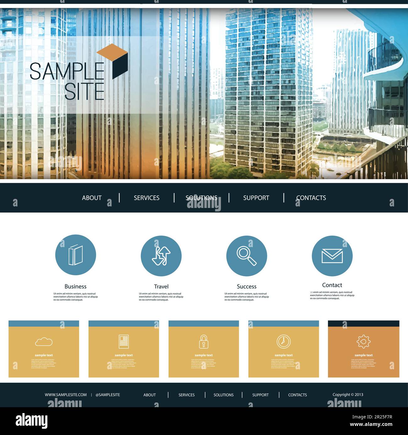 Sunny chicago Stock Vector Images - Alamy