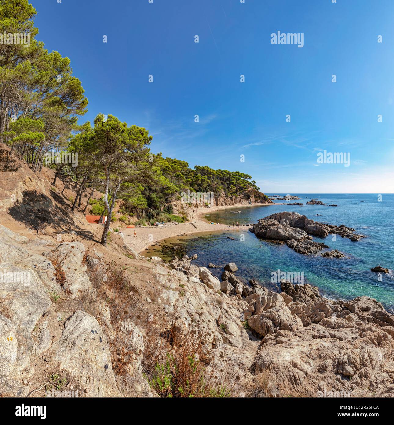 Cala Estreta beach *** Local Caption *** Palamós, , Spain, landscape ...