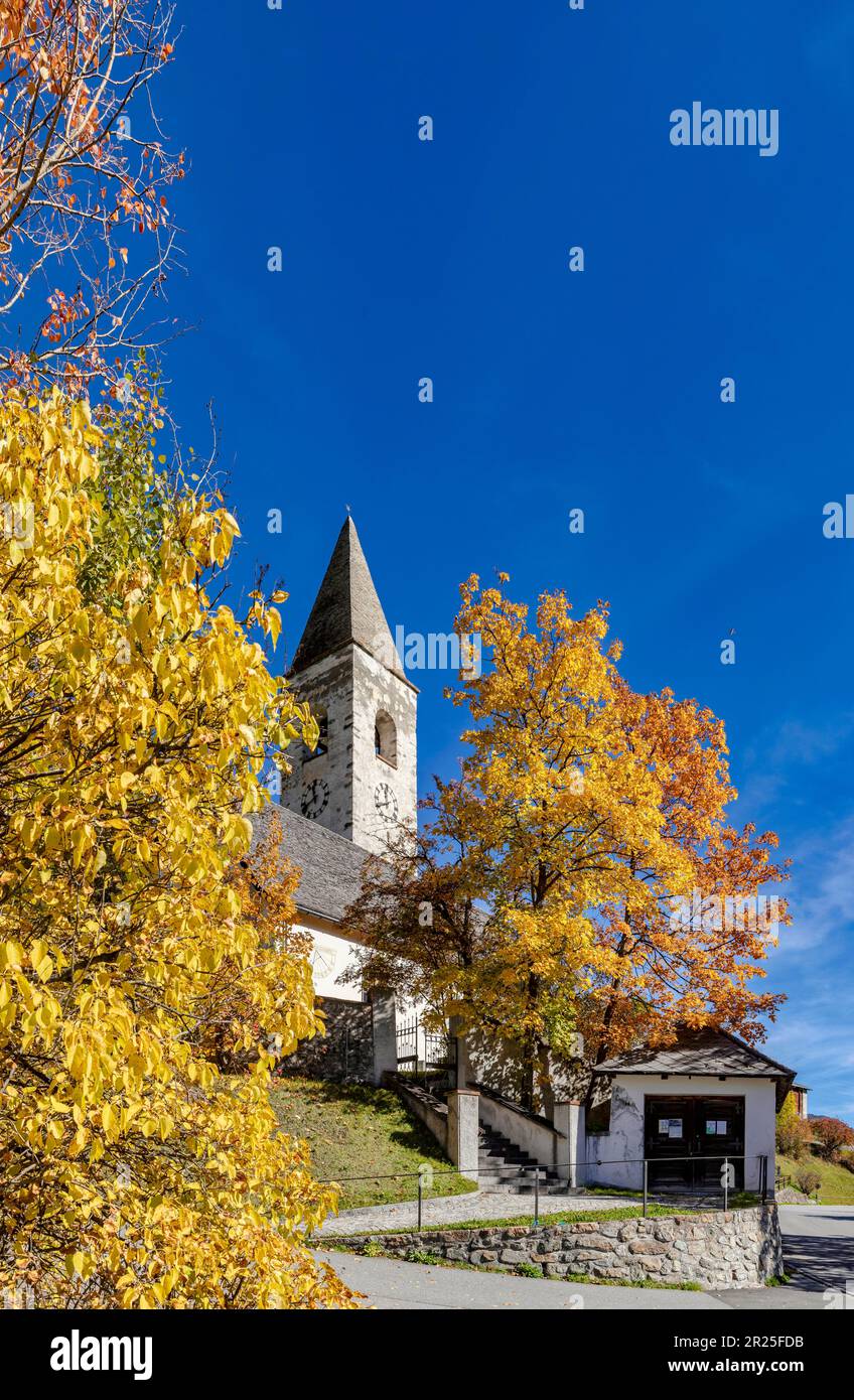San Güerg church *** Local Caption *** Lavin, , Switzerland, church ...