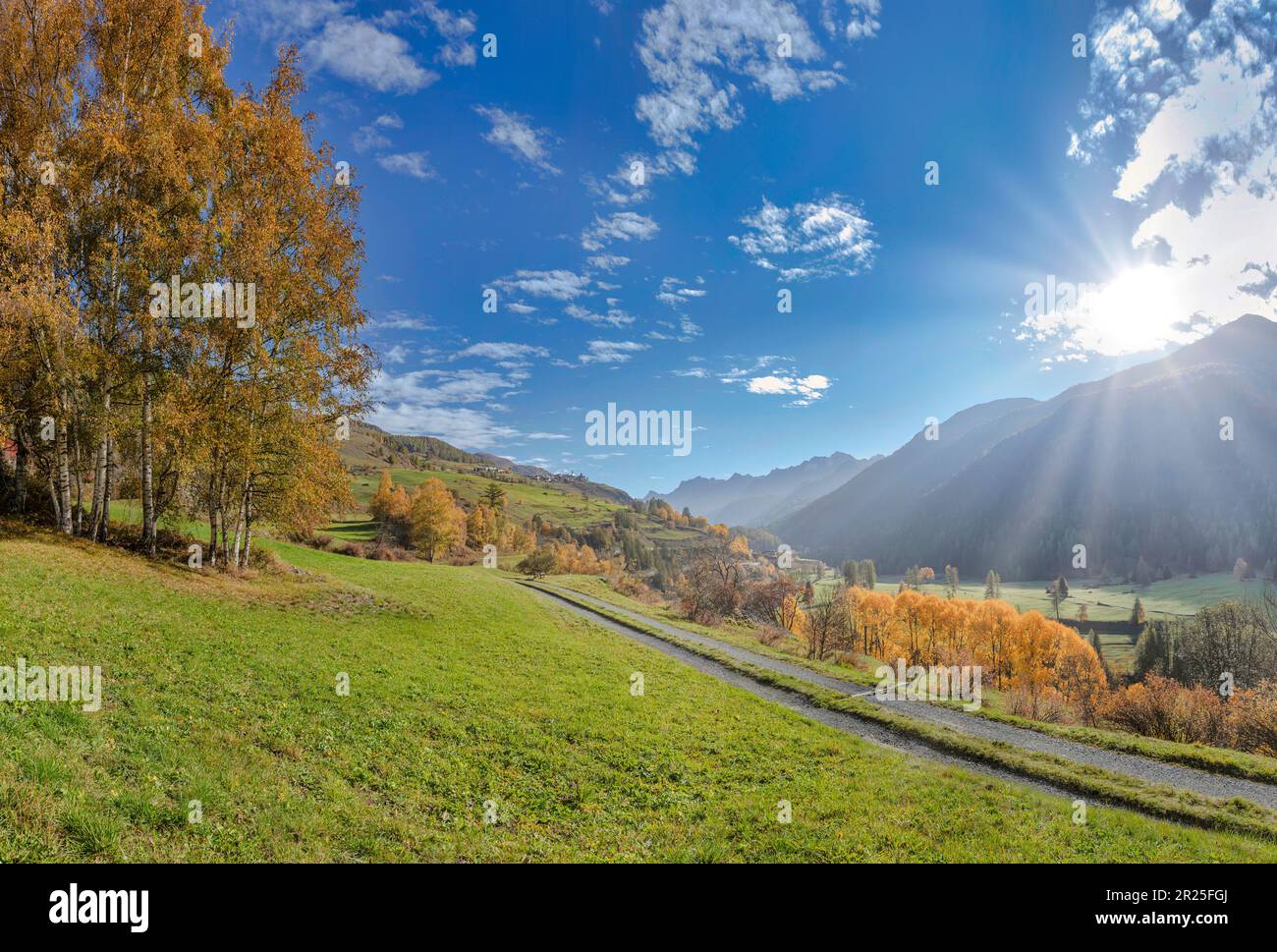 The Inn valley *** Local Caption *** Lavin - Guarda, , Switzerland ...