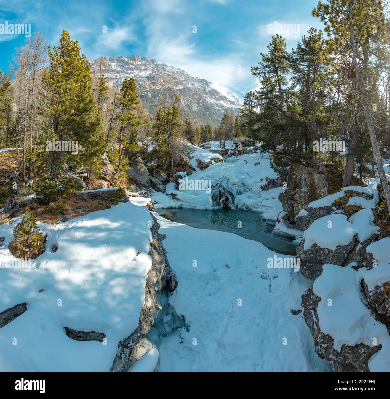 Waterfall Cascada da Bernina *** Local Caption *** Pontresina ...