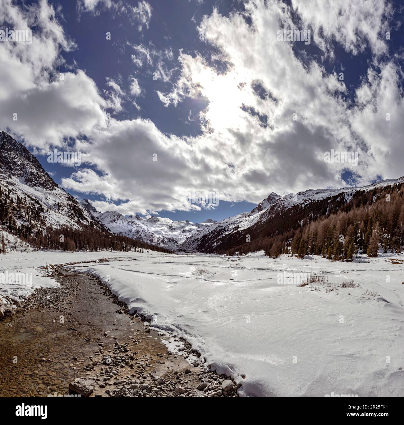 Val Roseg with view of the Roseg glacier *** Local Caption ...