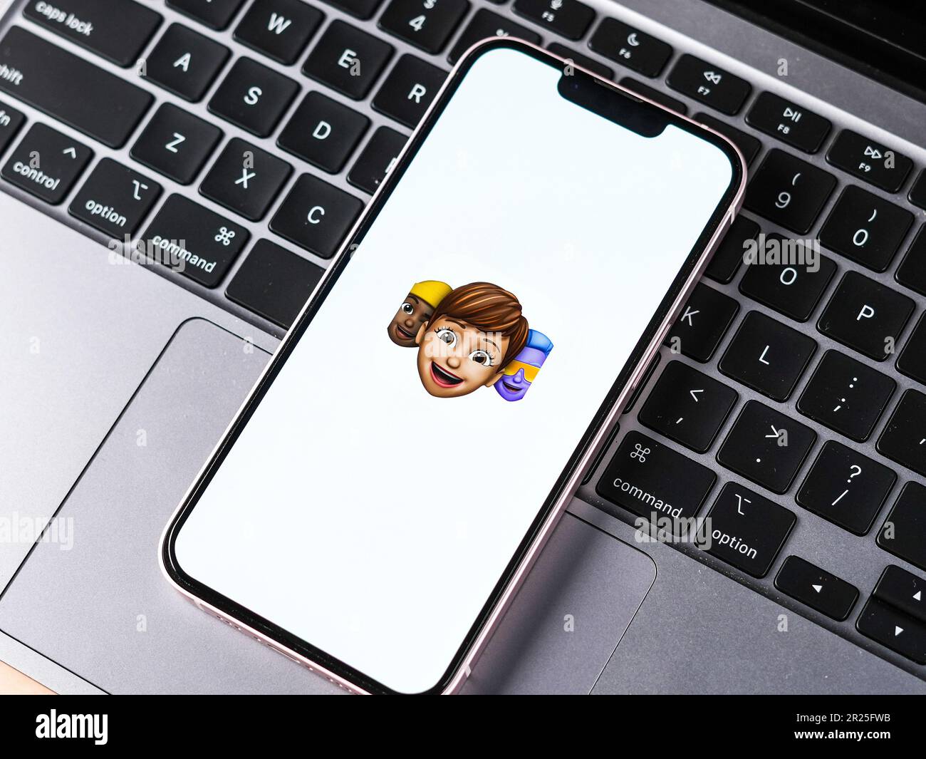 Assam, india - March 30, 2021 : Memoji logo on phone screen stock image ...