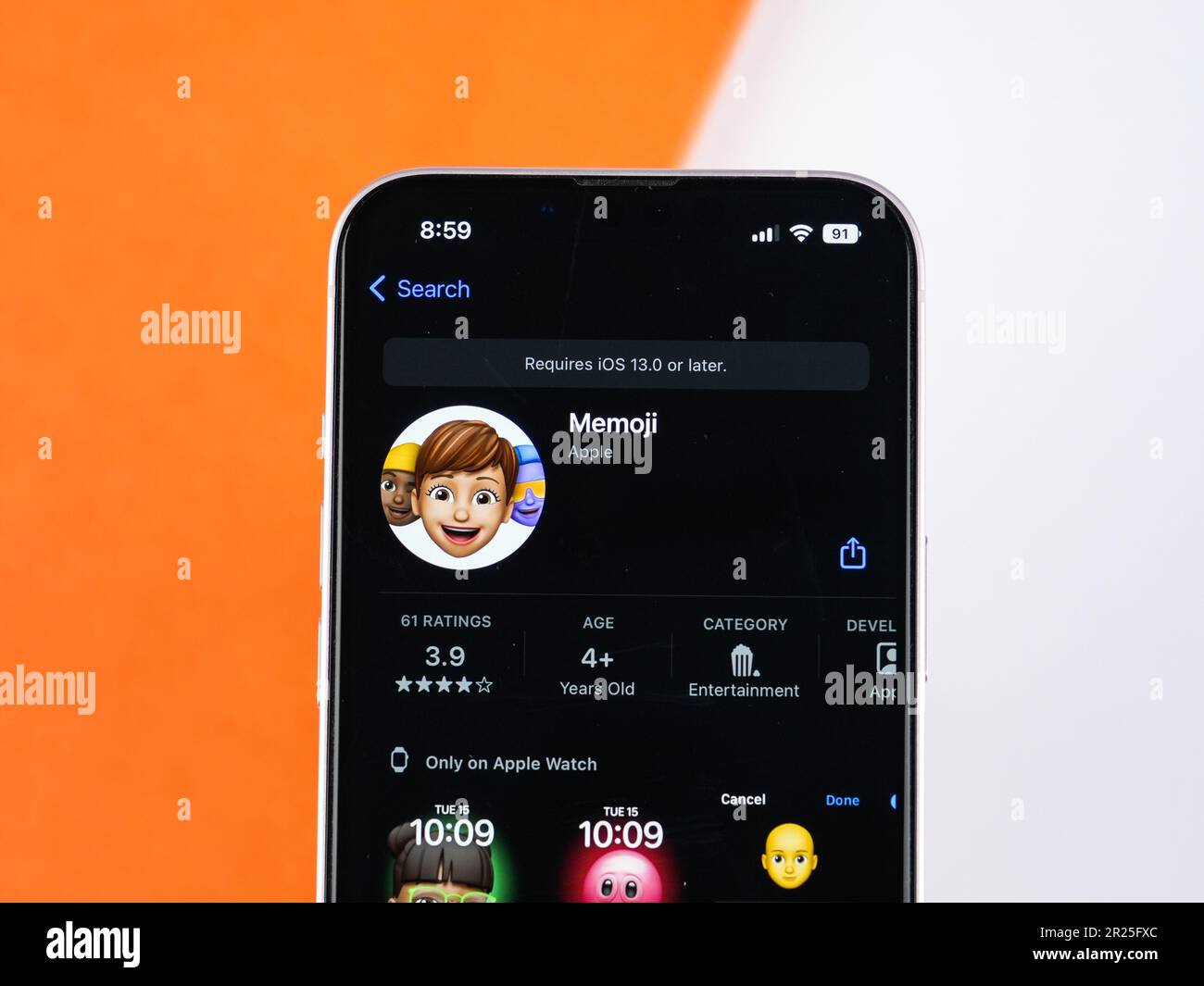 Assam, india - March 30, 2021 : Memoji logo on phone screen stock image ...