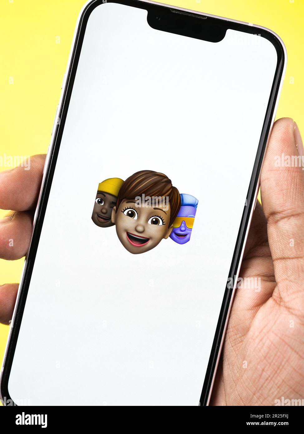 Assam, india - March 30, 2021 : Memoji logo on phone screen stock image ...
