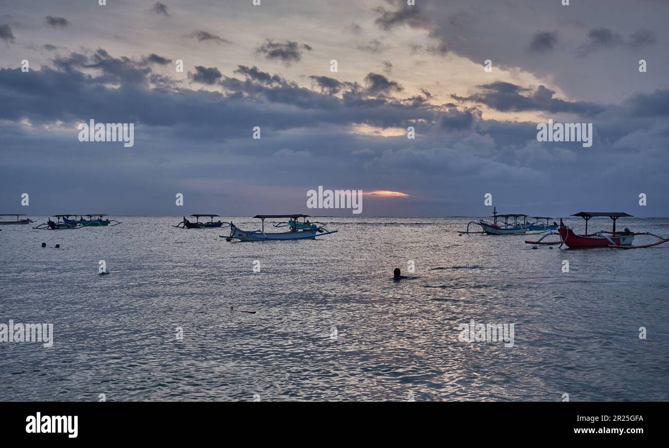 Pantai Jerman (German Beach) in Kuta, Bali Indonesia sunset shot ...