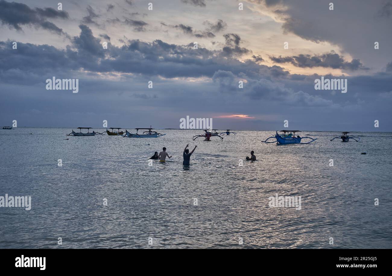 Pantai Jerman (German Beach) in Kuta, Bali Indonesia sunset shot ...