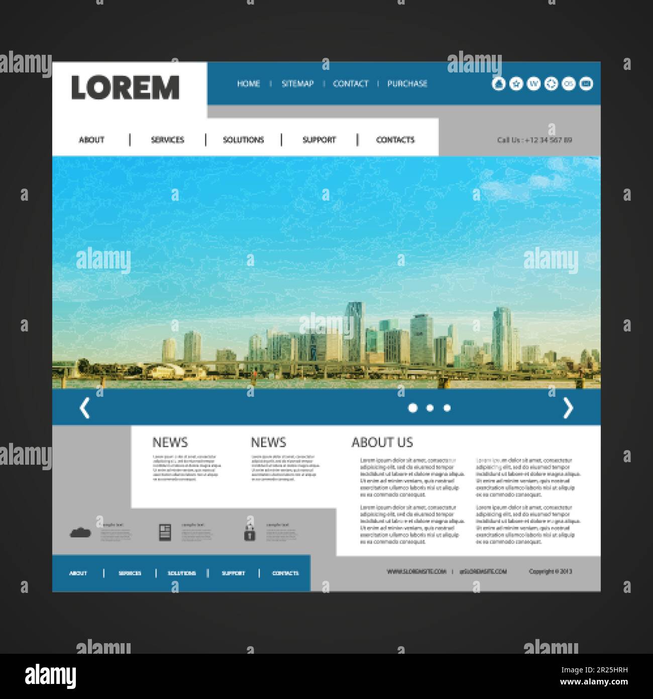 Image templates for website vector vectors hi-res stock photography and ...