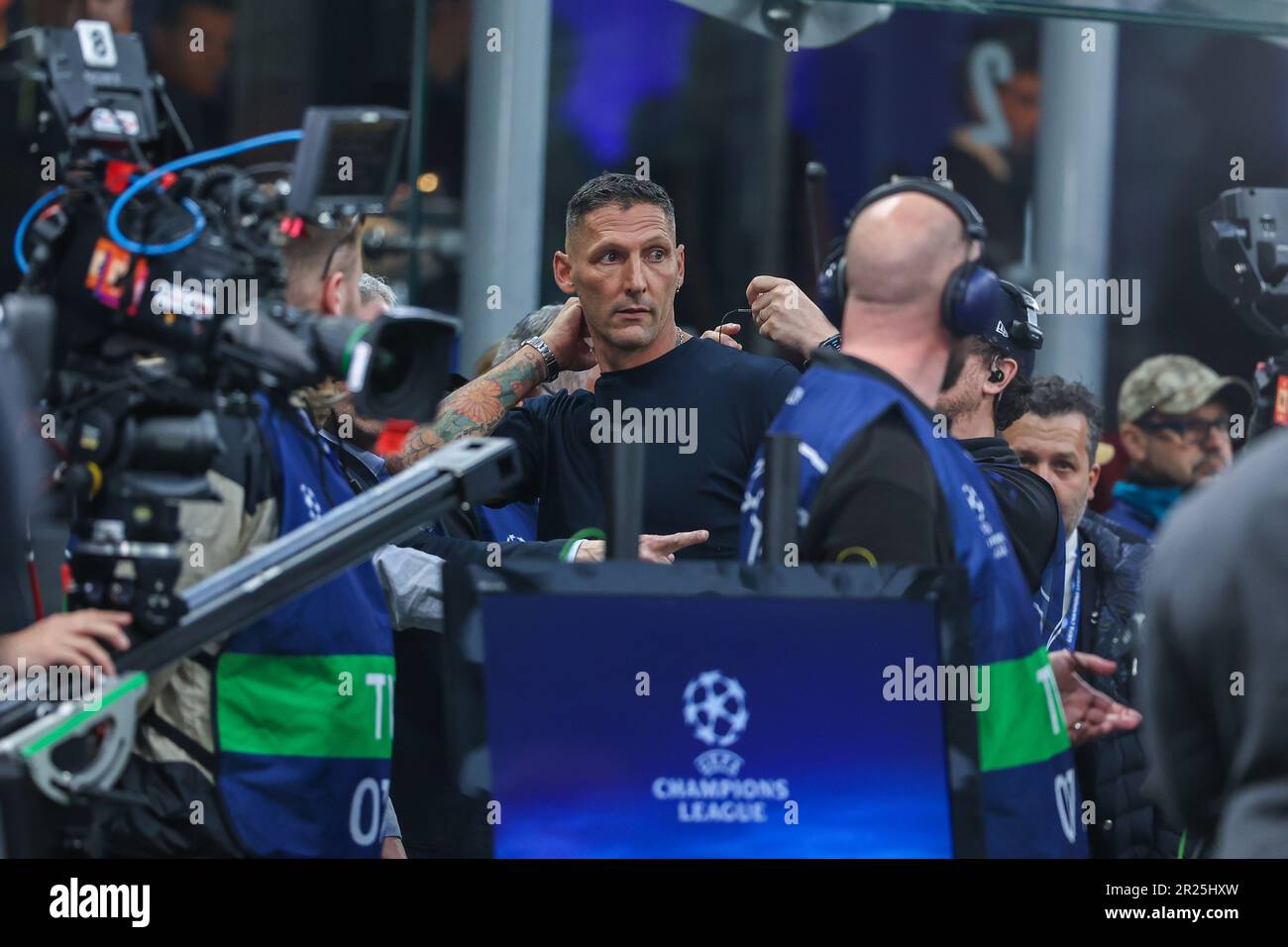 Marco Materazzi looks on during the UEFA Champions League 2022/23 Semi ...