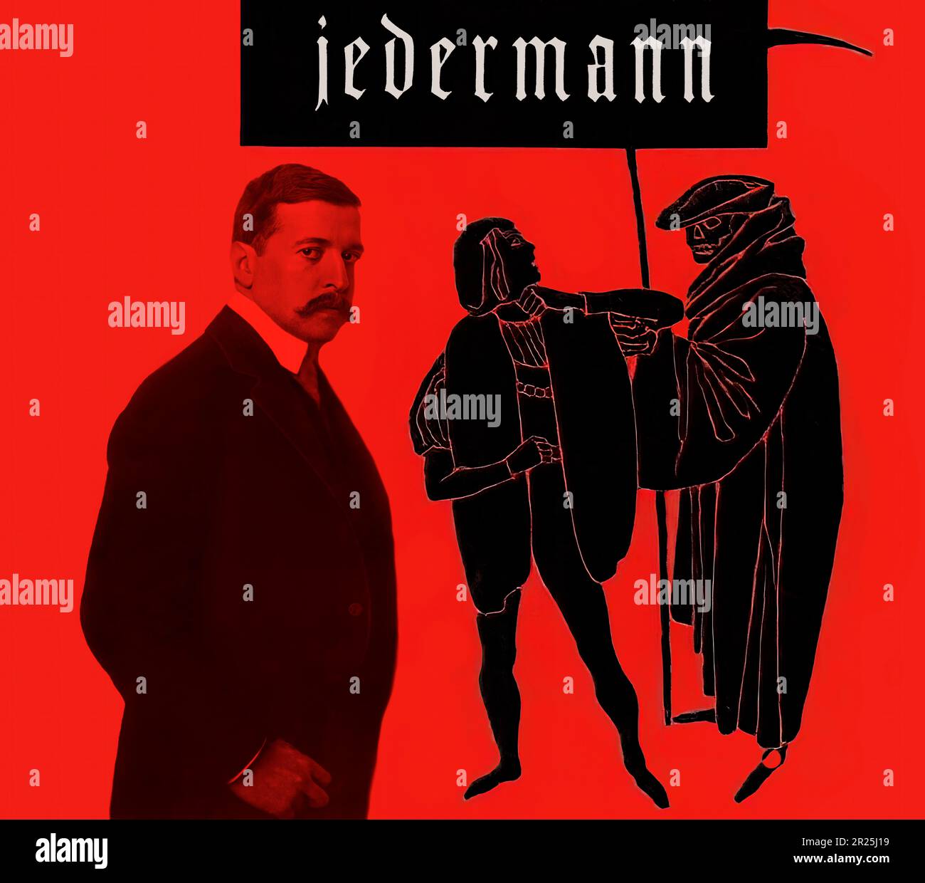 Hugo von Hofmannsthal, 1874-1929, Austrian novelist and poet, digital ...