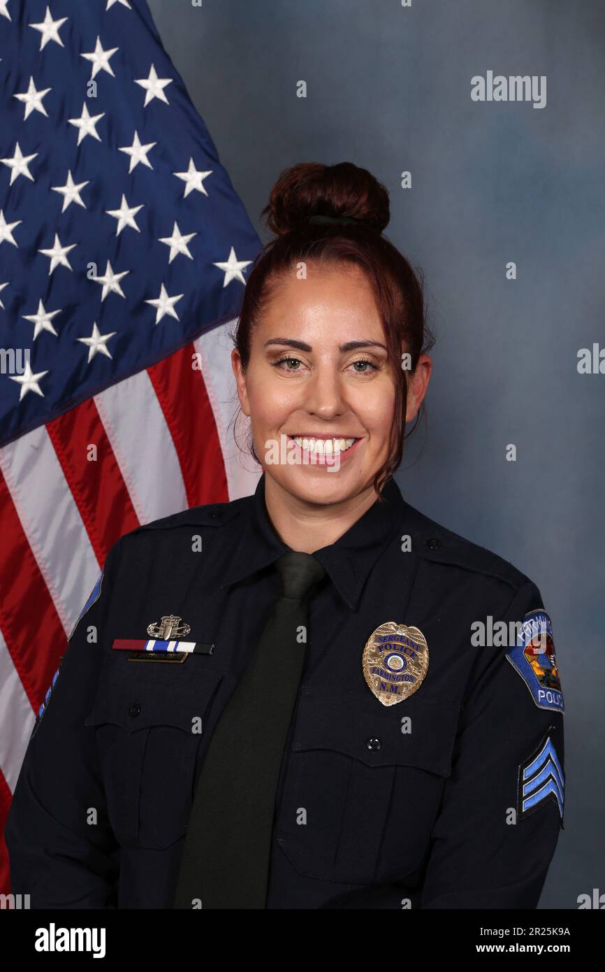 This undated photo provided by the Farmington Police Department in New ...