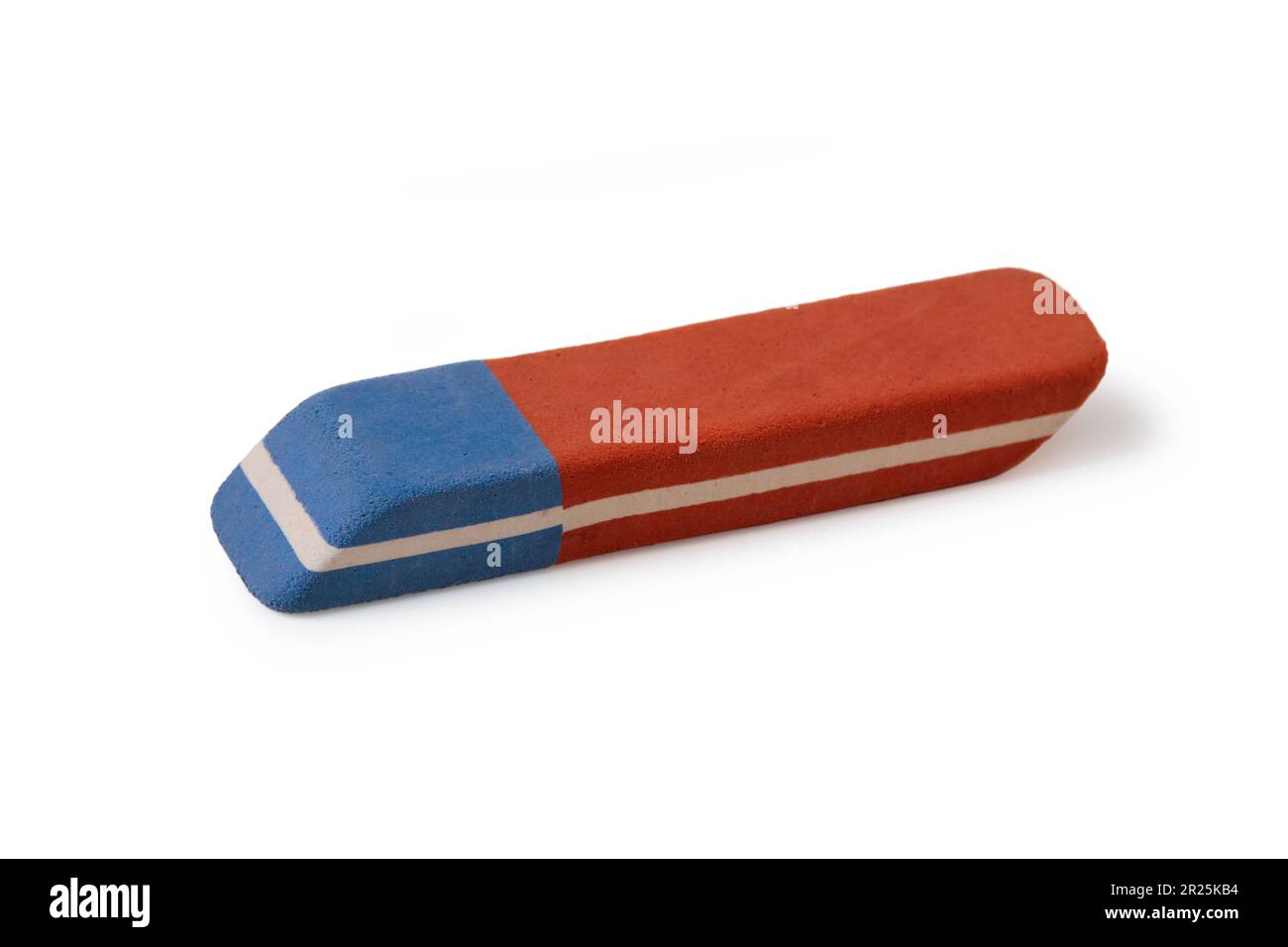 Student eraser closeup isolated on white background Stock Photo - Alamy