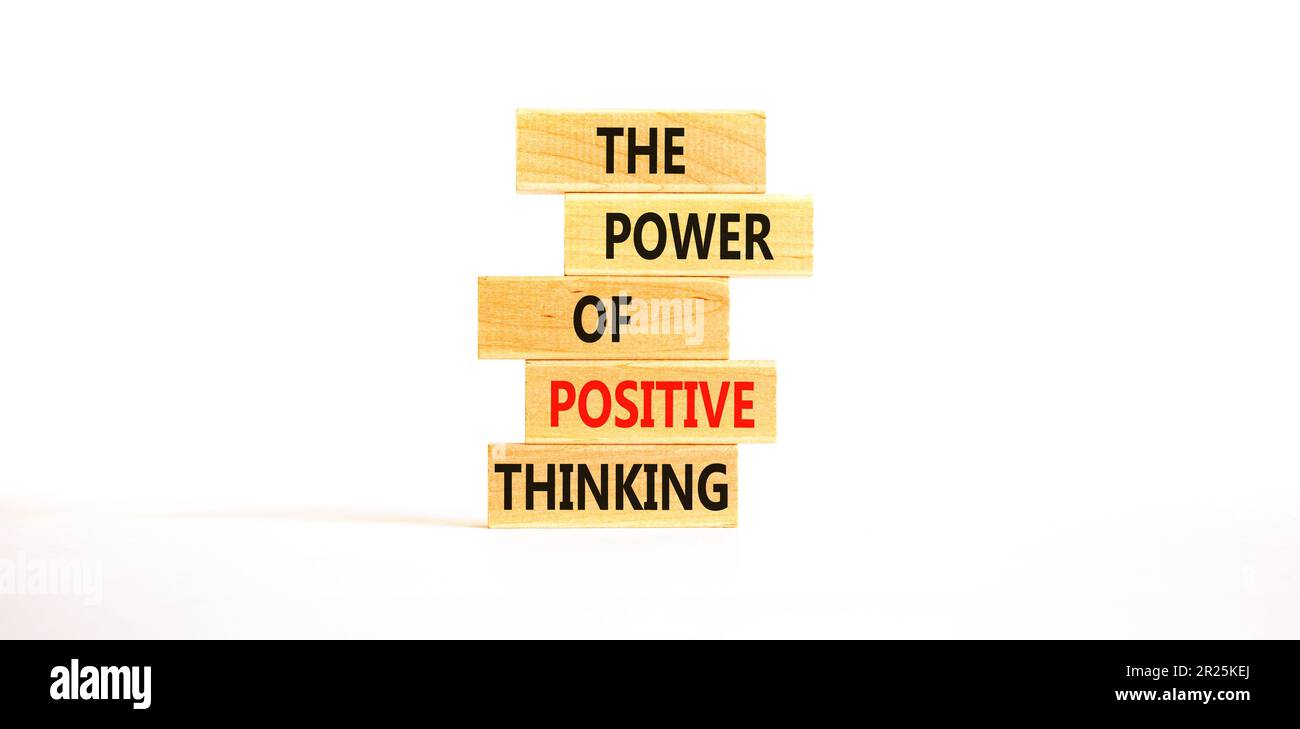 Positive thinking symbol. Concept words The power of positive thinking ...
