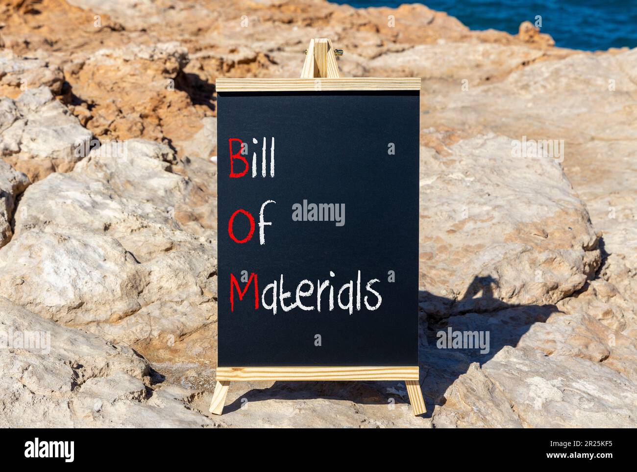 BOM bill of materials symbol. Concept words BOM bill of materials on ...