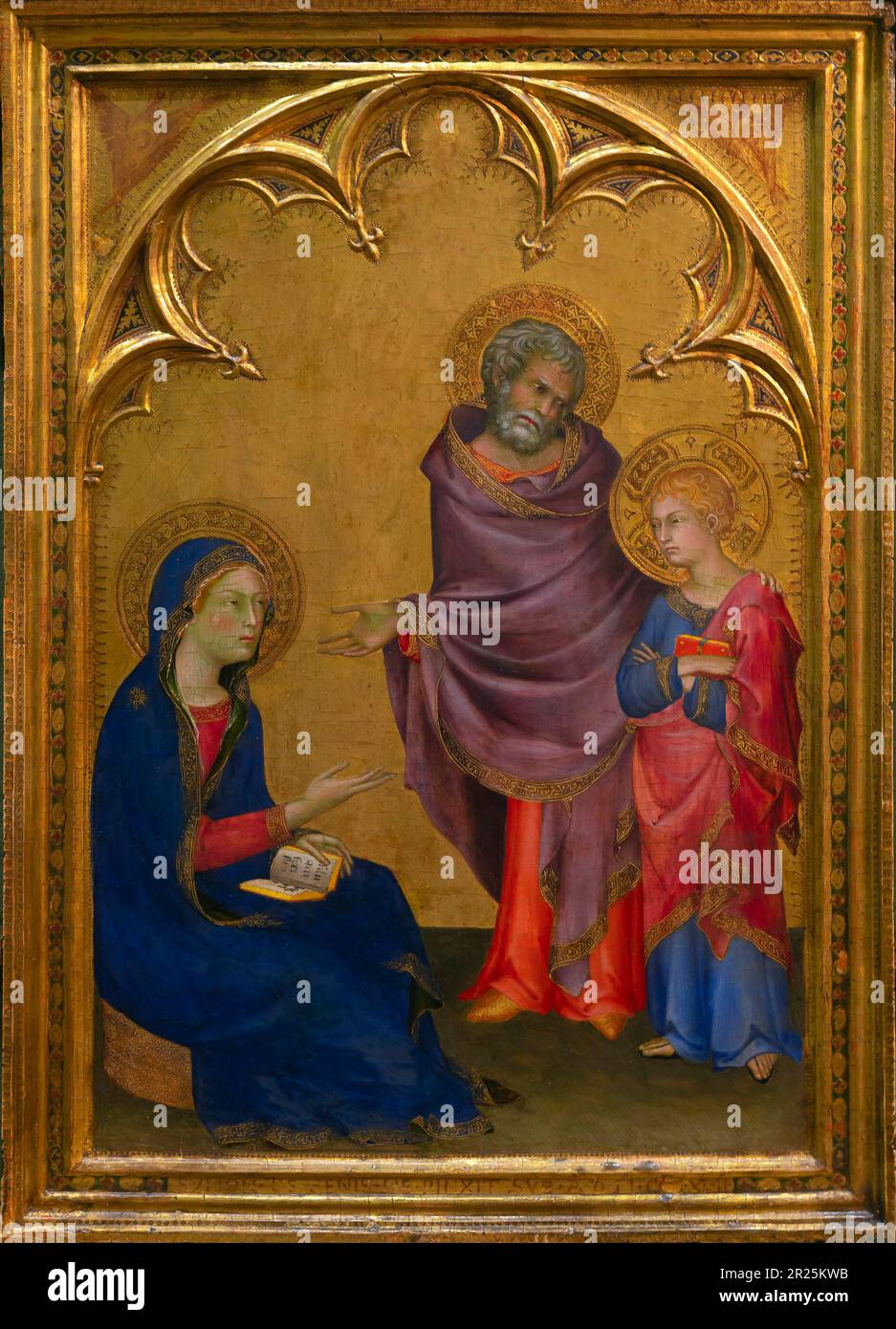 Christ Discovered in the Temple, Simone Martini, 1342 Stock Photo - Alamy