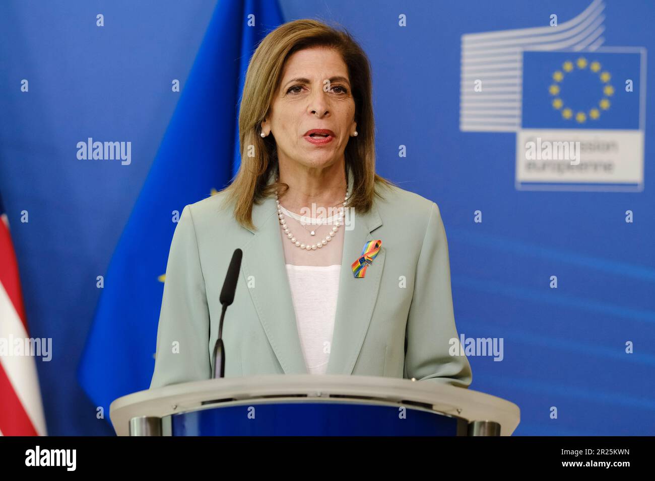 Brussels, Belgium. 17th May, 2023. EU commissioner for Health Stella ...