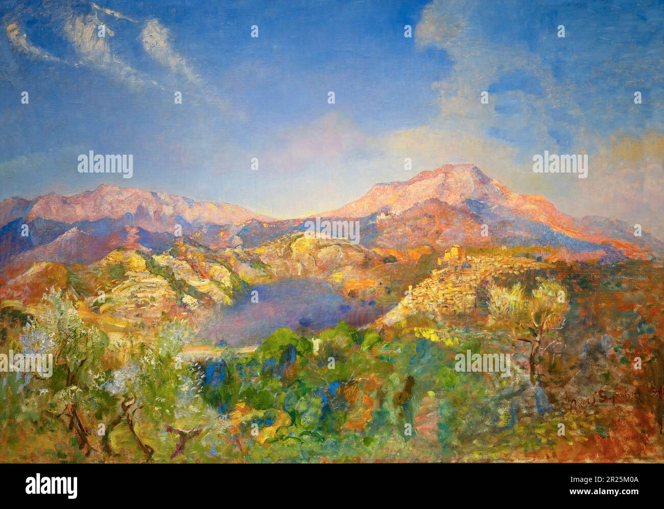 Italian Landscape, Annie Swynnerton, circa 1900 Stock Photo - Alamy
