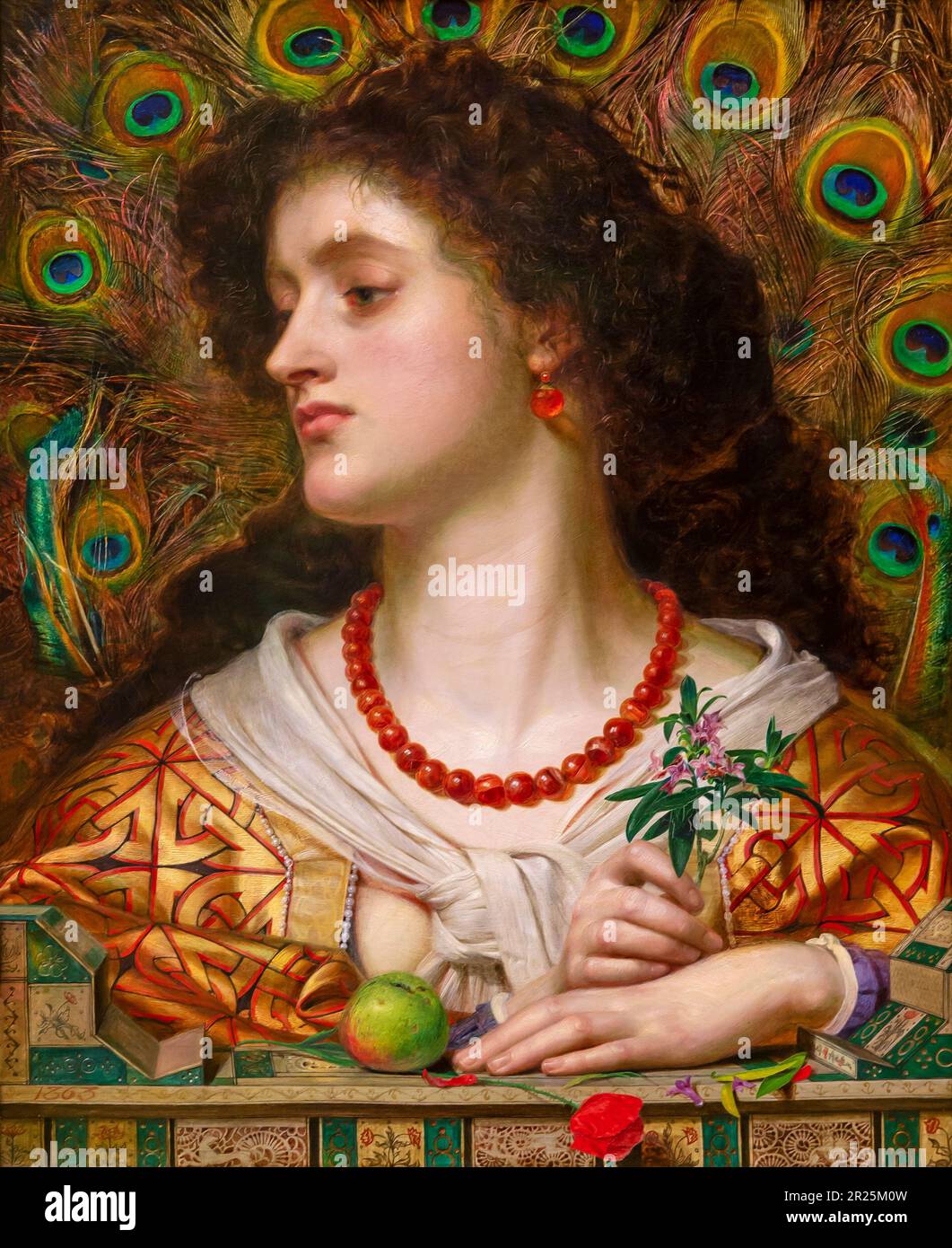 Vivien, Frederick Sandys, 1863 Stock Photo - Alamy