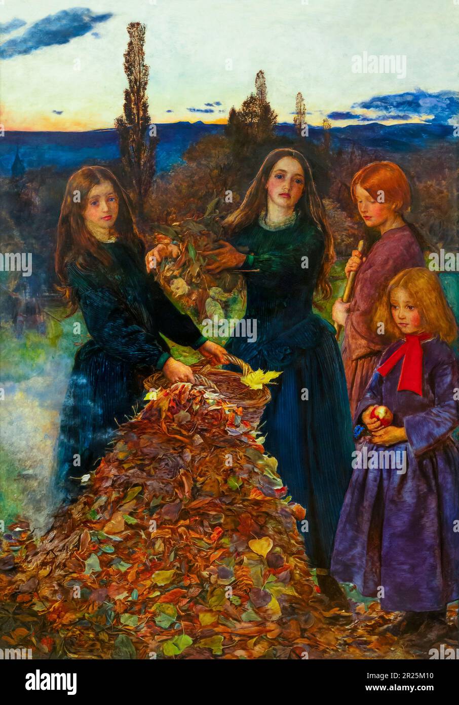 Autumn Leaves, John Everett Millais, 1856 Stock Photo - Alamy