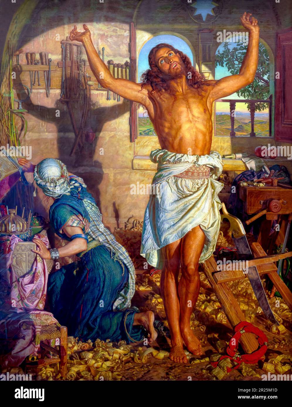 The Shadow of Death, William Holman Hunt, 1879-1873 Stock Photo - Alamy