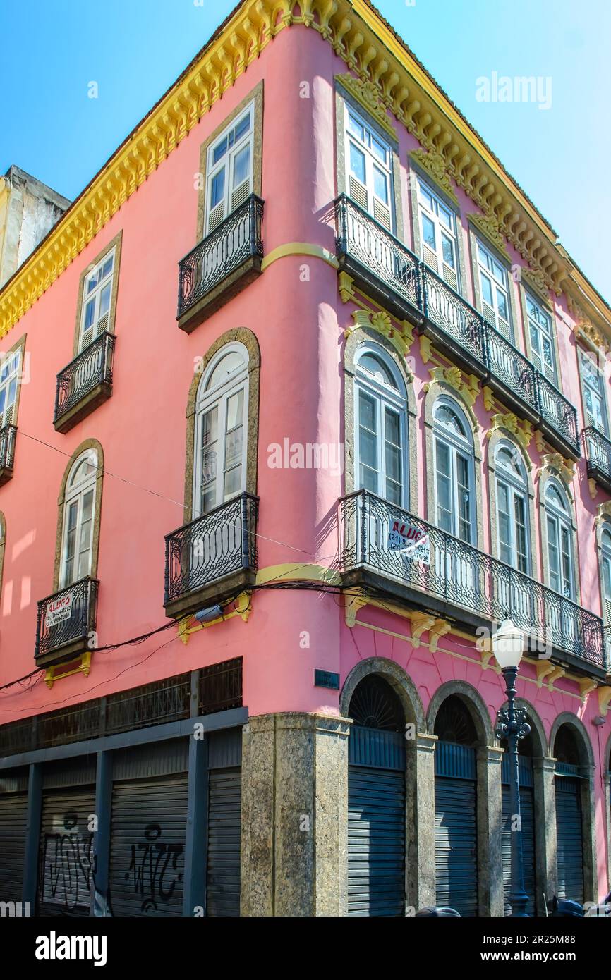 Rio de Janeiro, Brazil - May 2, 2023: Pink and yellow colors in the ...