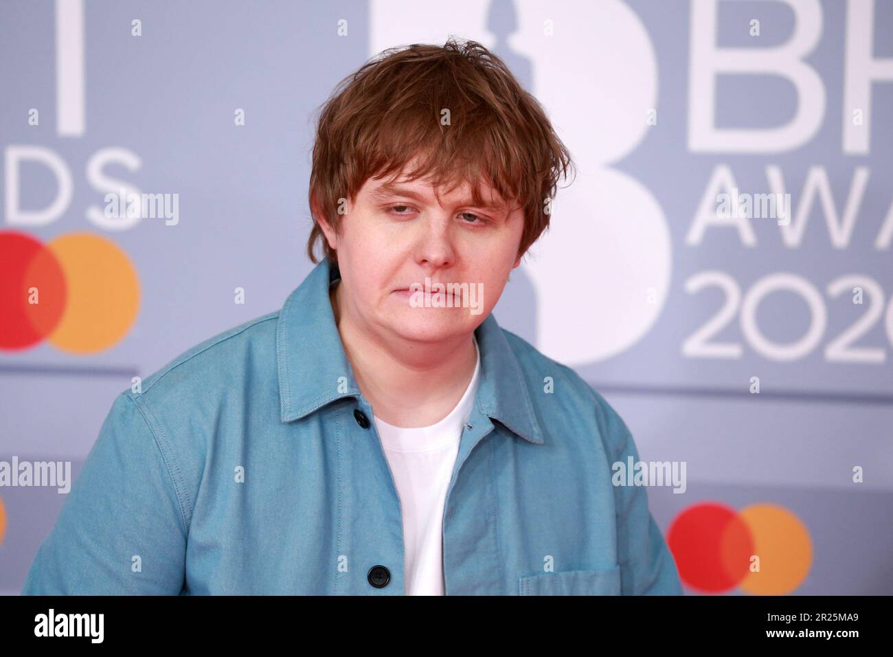 Lewis Capaldi attends The BRIT Awards 2020 at The O2 Arena in London ...