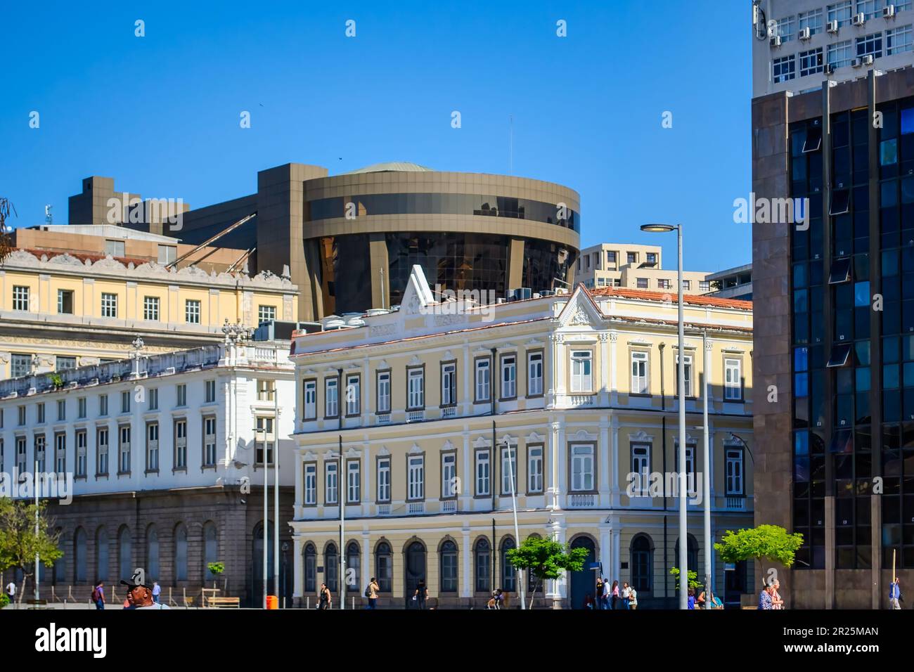 Rio de Janeiro, Brazil - May 2, 2023: Architectural contrast of old ...
