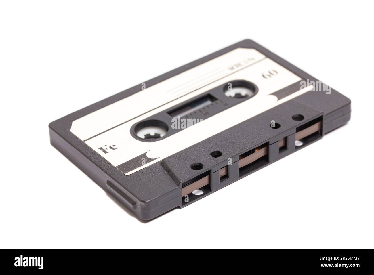 Audio cassette tape isolated on white background Stock Photo - Alamy