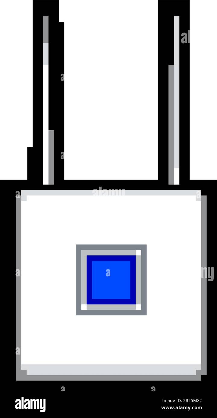 router 5g modem game pixel art vector illustration Stock Vector Image ...