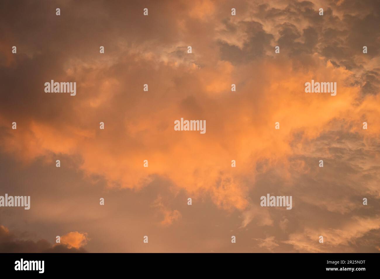 Cloudscape, Colored Clouds at Sunset near the Ocean in a Tropical ...