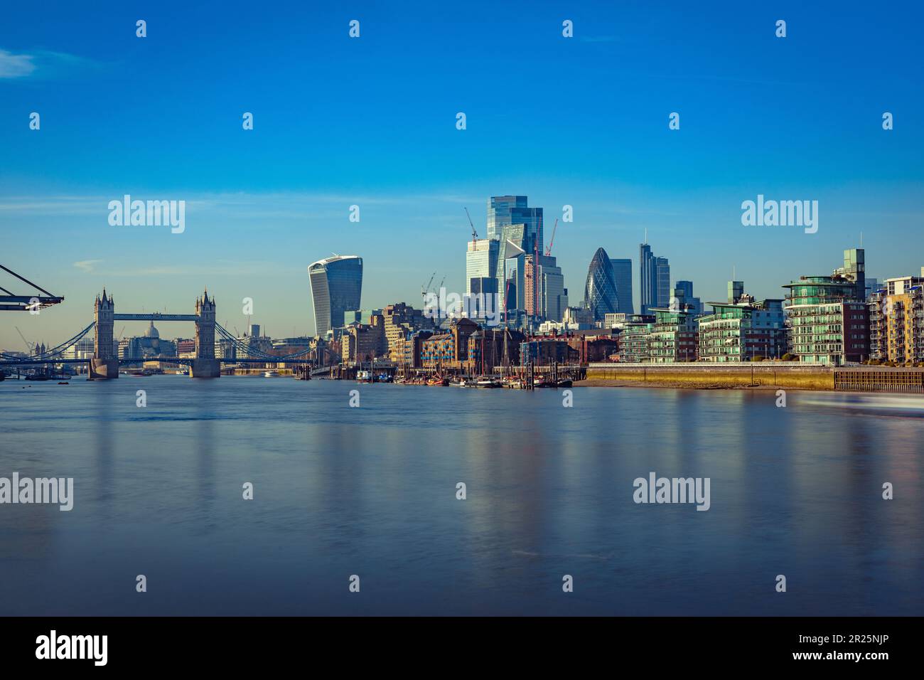 The City of London and River Thames from Shad Thames Stock Photo - Alamy