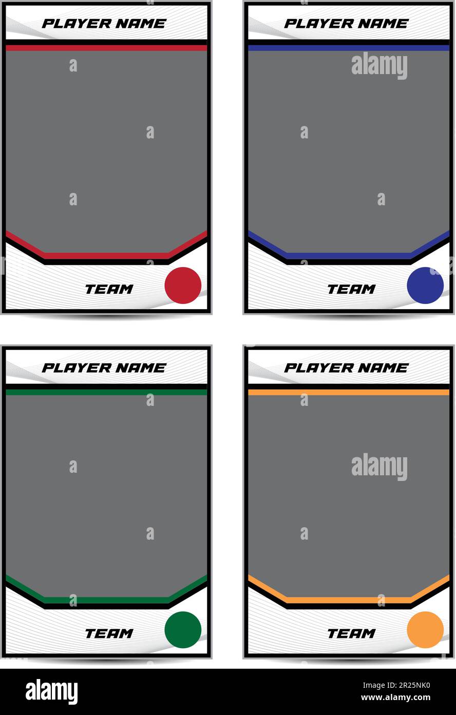 Trading card vector vectors hi-res stock photography and images - Alamy